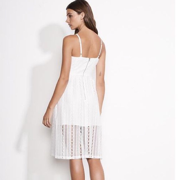 ALI & JAY | Dresses | Ali Jay White Lace Bellissimo Midi Dress | Poshmark